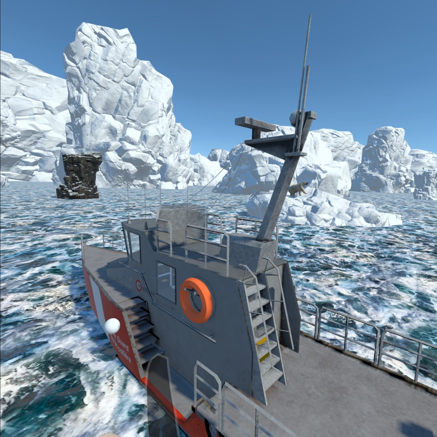 VR-Boat | A Virtual Reality game/scenario on a Boat, exploring the melting icebergs and polluted ...
